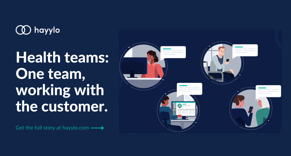 Health teams working together with the customers - Hayylo